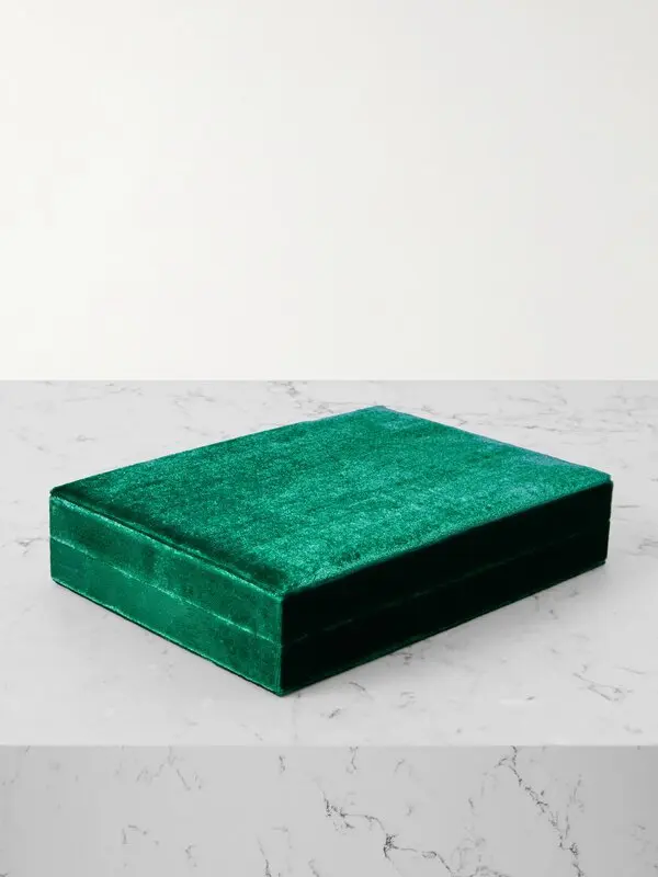 Sophie Bille Brahe Trésor Velvet Jewelry Box - Green