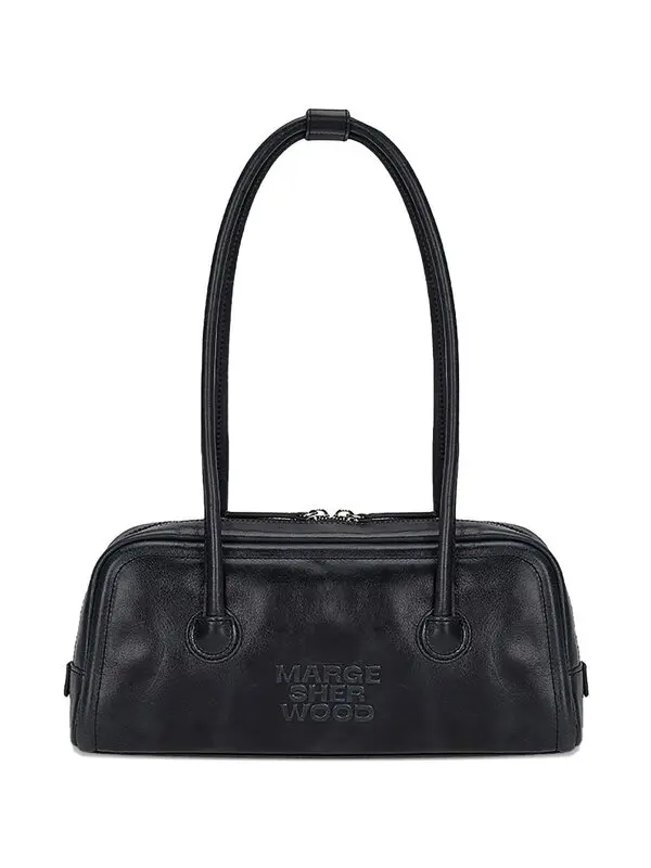 MARGESHERWOOD Boston Leather Handbag - Black