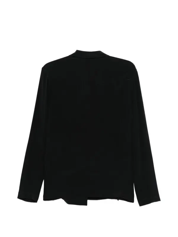 ALYSI Silk Blazer Jacket - Black