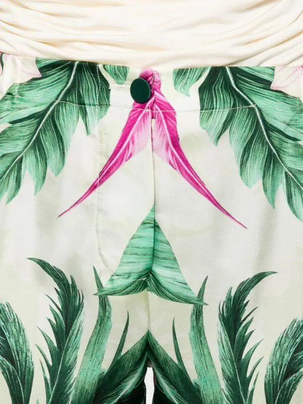F.R.S FOR RESTLESS SLEEPERS Printed Silk Pants - Green
