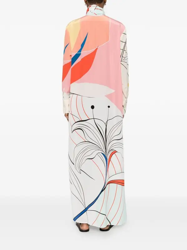 F.R.S FOR RESTLESS SLEEPERS Printed Silk Maxi Dress - Multicolour
