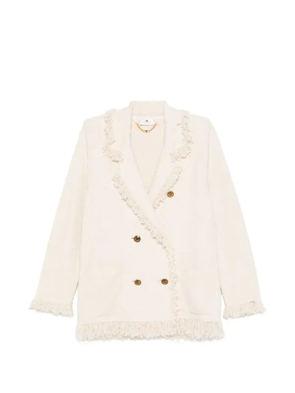 Elisabetta Franchi Cotton Double-breasted Jacket