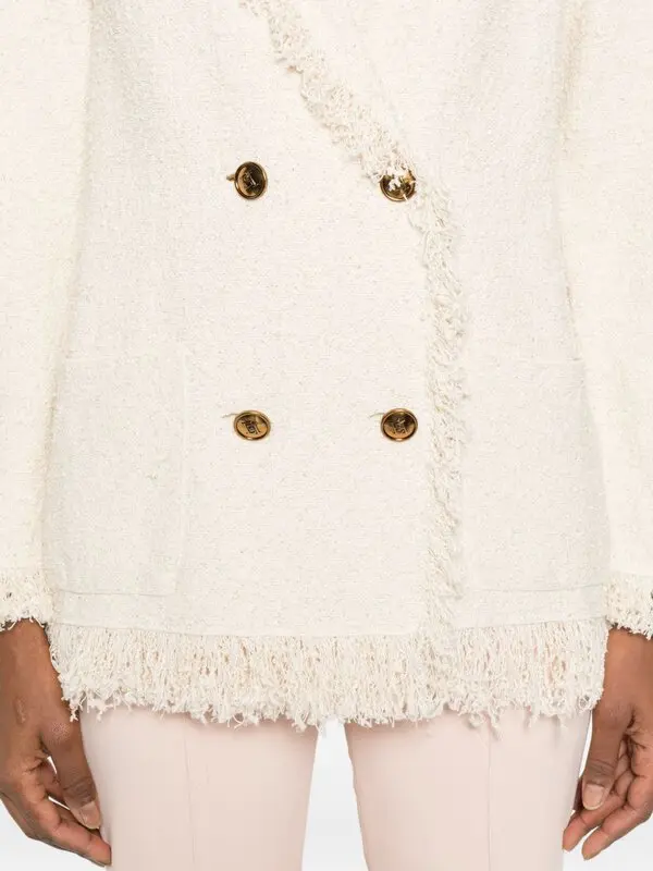 Elisabetta Franchi Cotton Double-breasted Jacket