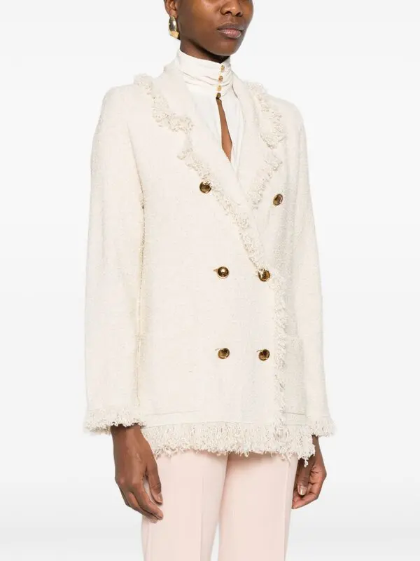 Elisabetta Franchi Cotton Double-breasted Jacket