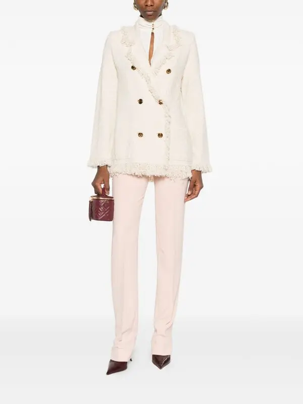 Elisabetta Franchi Cotton Double-breasted Jacket