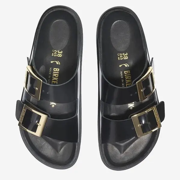 BIRKENSTOCK Arizona Droplet Buckle Sandals - Black