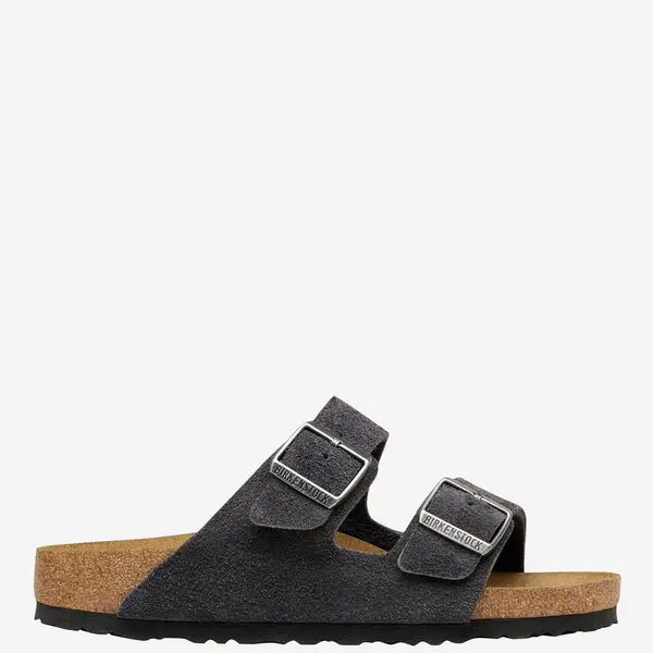 BIRKENSTOCK Arizona Suede Sandals - Grey