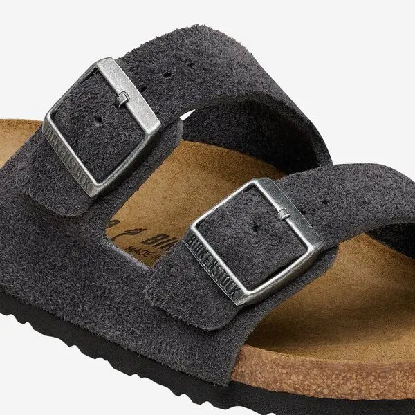 BIRKENSTOCK Arizona Suede Sandals - Grey