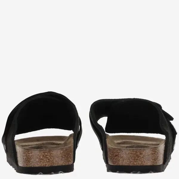 BIRKENSTOCK Kyoto Leather Sandals - Black