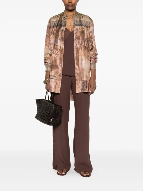 PIERRE-LOUIS MASCIA Printed Silk Shirt