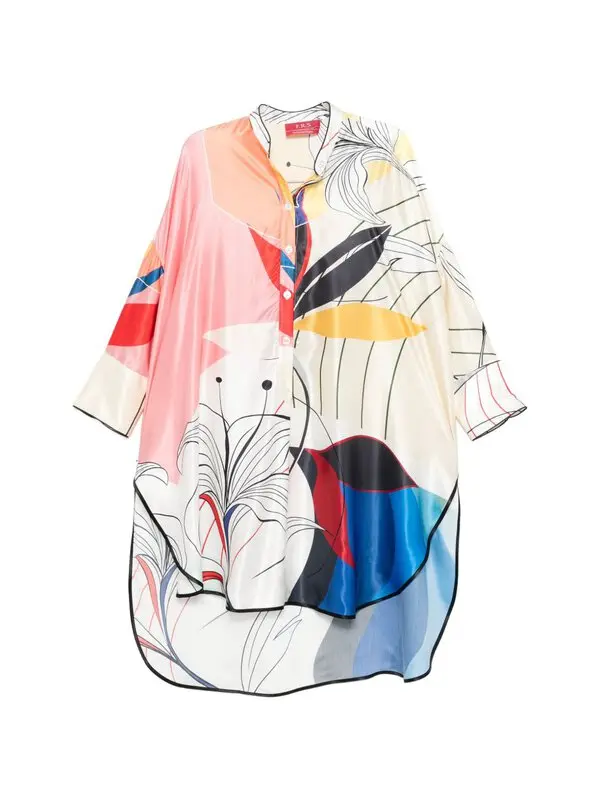 F.R.S FOR RESTLESS SLEEPERS Printed Silk Dress