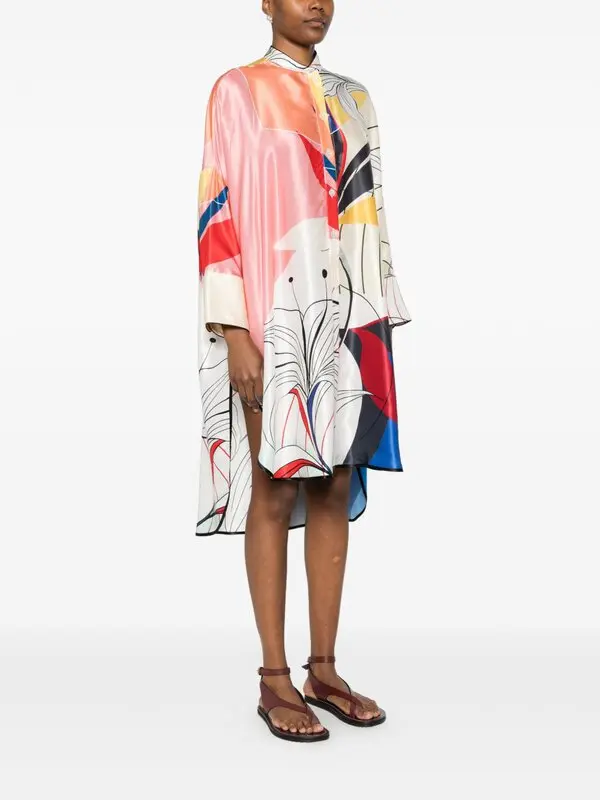 F.R.S FOR RESTLESS SLEEPERS Printed Silk Dress