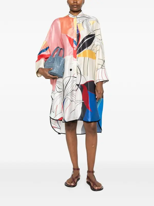 F.R.S FOR RESTLESS SLEEPERS Printed Silk Dress