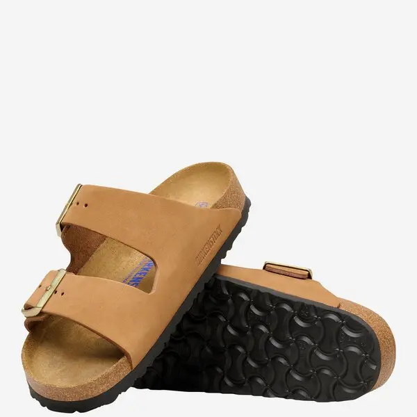 BIRKENSTOCK Arizona Nubuck Sandals - Brown