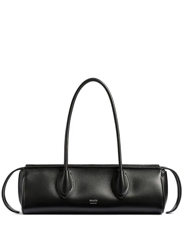 Khaite Donna Leather Shoulder Bag - Black
