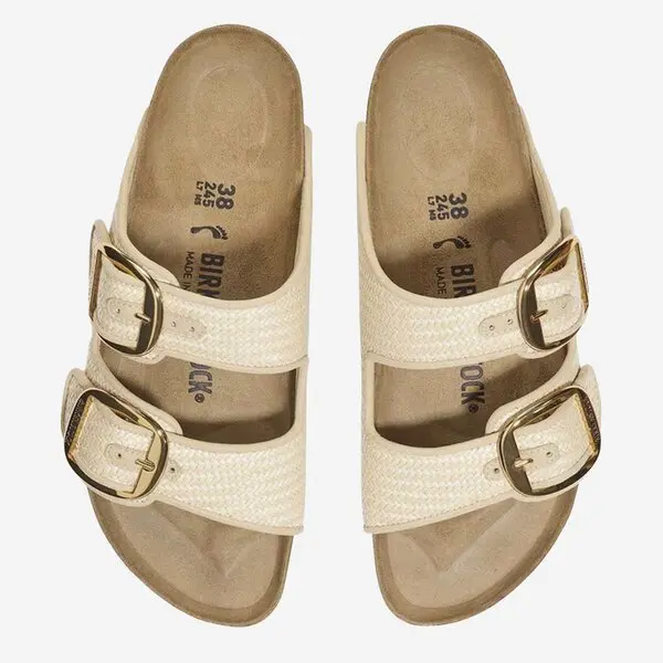 BIRKENSTOCK Arizona Big Buckle Sandals - Ivory