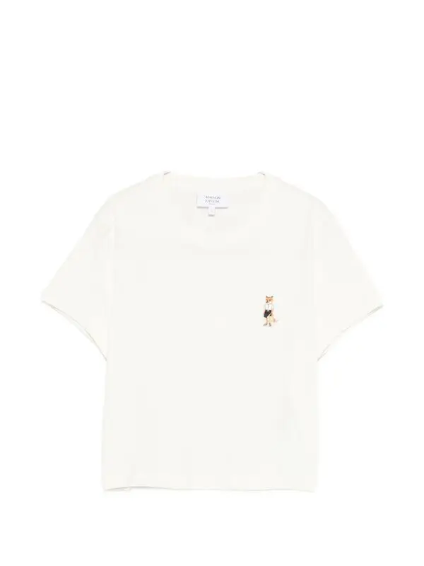 Maison Kitsuné Dressed Fox Cotton T-shirt - Ivory