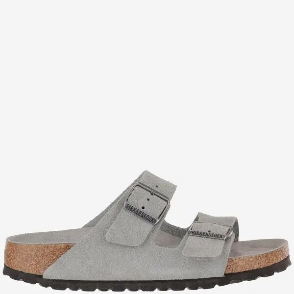BIRKENSTOCK Arizona Suede Sandals - Grey