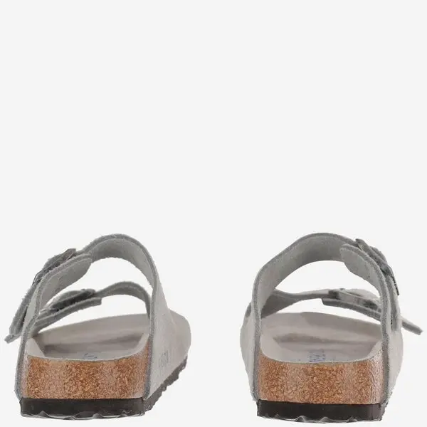 BIRKENSTOCK Arizona Suede Sandals - Grey