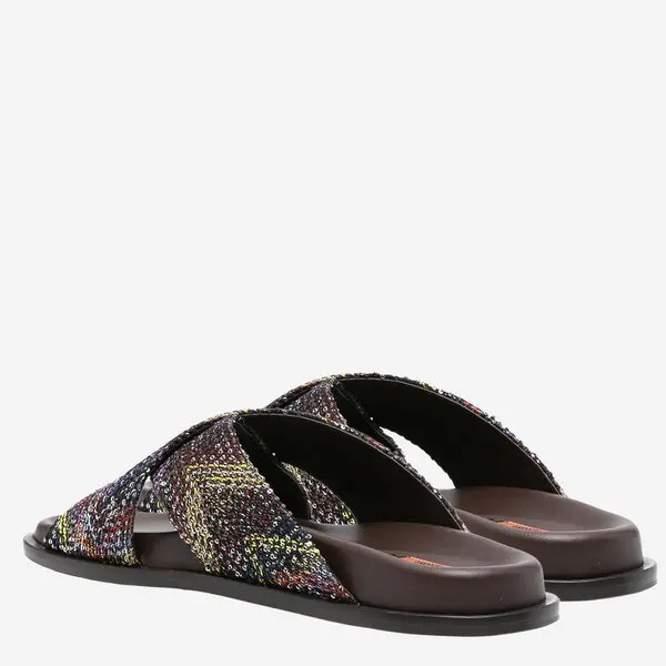 Missoni Sequin-embellished Sandals - Red
