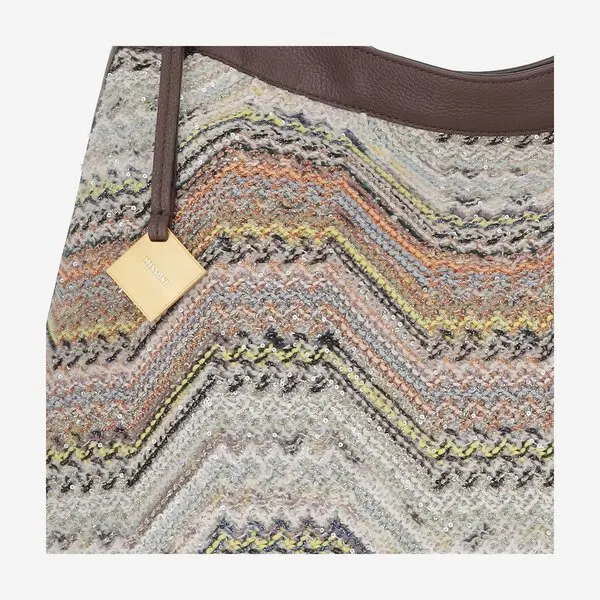 Missoni Chevron Pattern Tote - Red