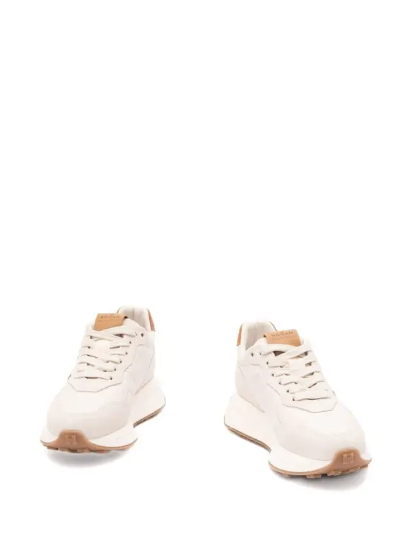 Hogan H641 Leather Sneakers - Beige