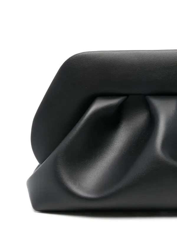 THEMOIRE Bios Medium Vegan Leather Clutch - Black