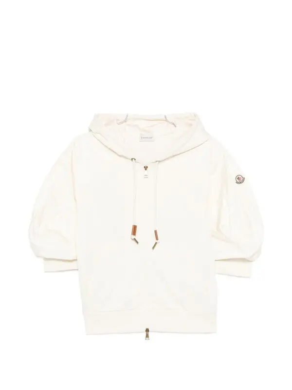 Moncler Hooded Cardigan - White