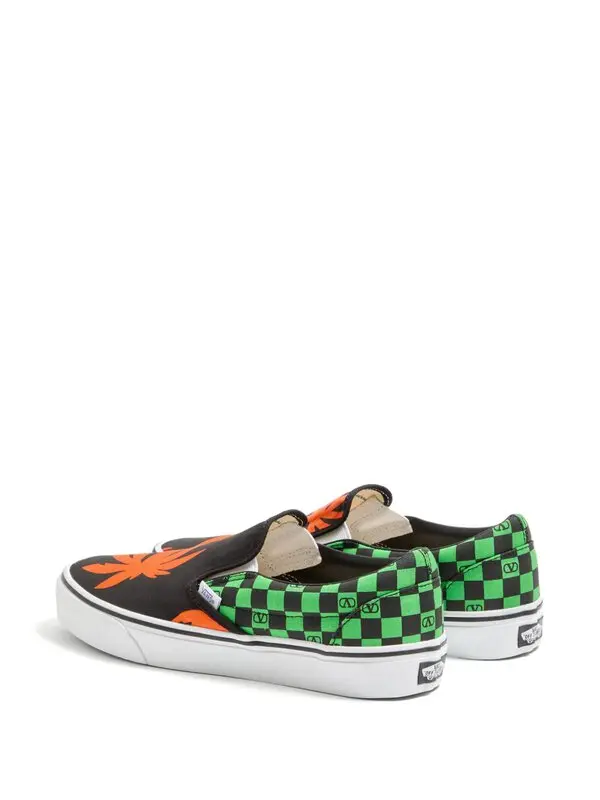 VALENTINO GARAVANI X VANS Canvas Slip-on Sneakers - Black