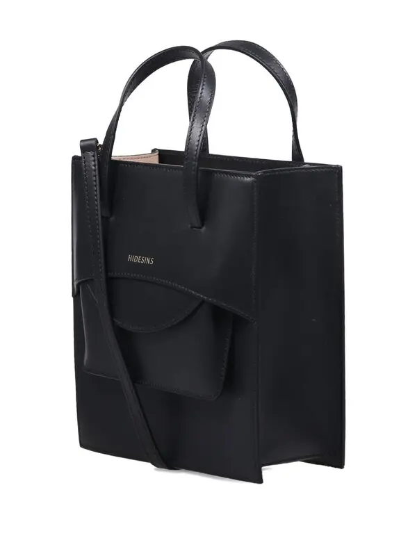 HIDESINS Medium Leather Handbag - Black