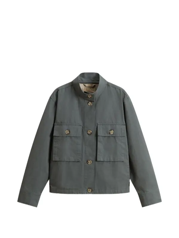 Woolrich Canvas Field Overshirt - Green