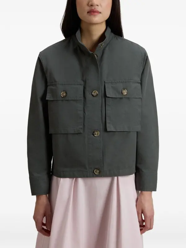 Woolrich Canvas Field Overshirt - Green
