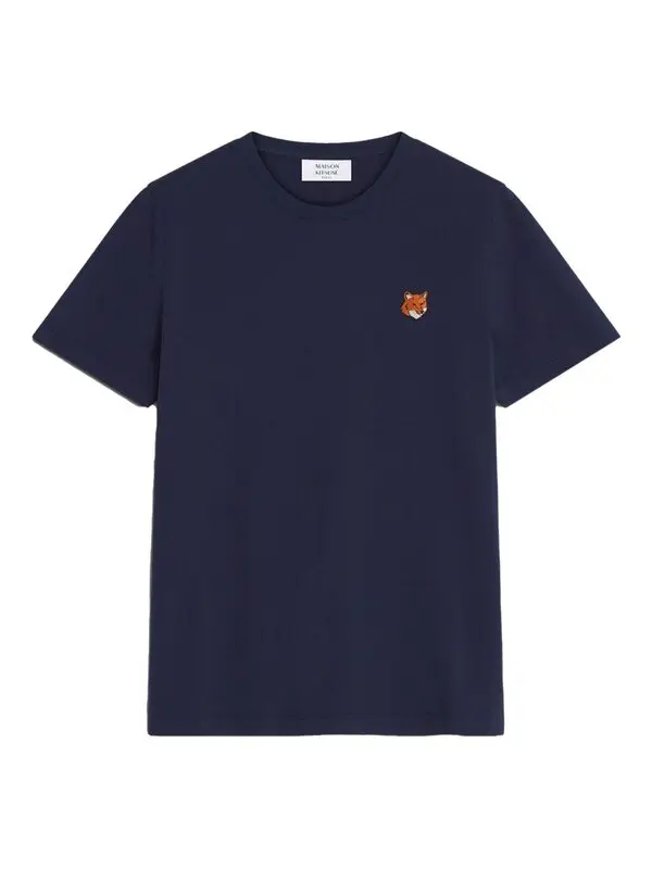 Maison Kitsuné Fox Head Cotton T-shirt - Blue