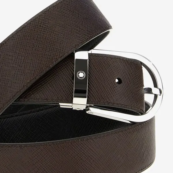 Montblanc Reversible Leather Belt - Red