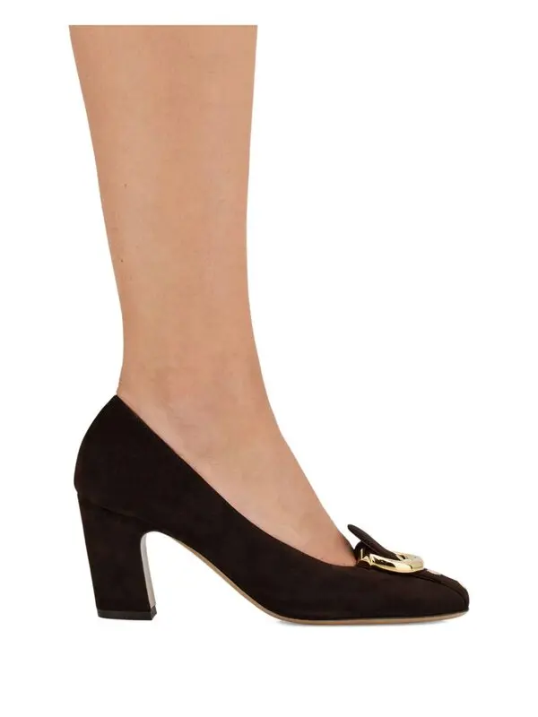 FERRAGAMO Leather Pumps - Brown