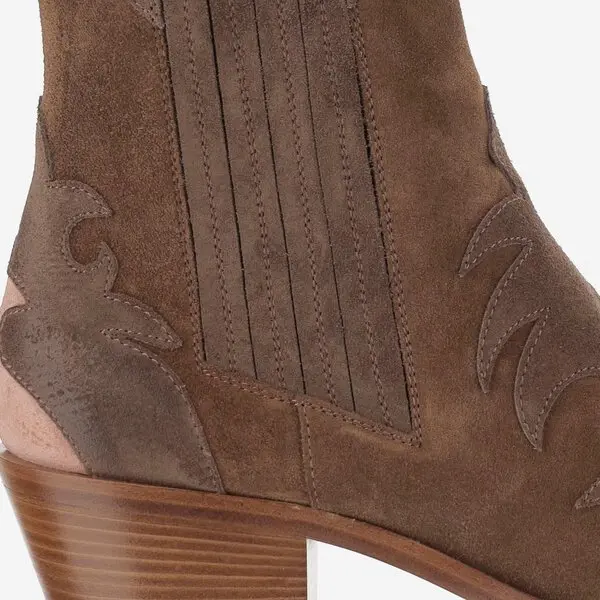 Sartore Suede Ankle Boots - Brown
