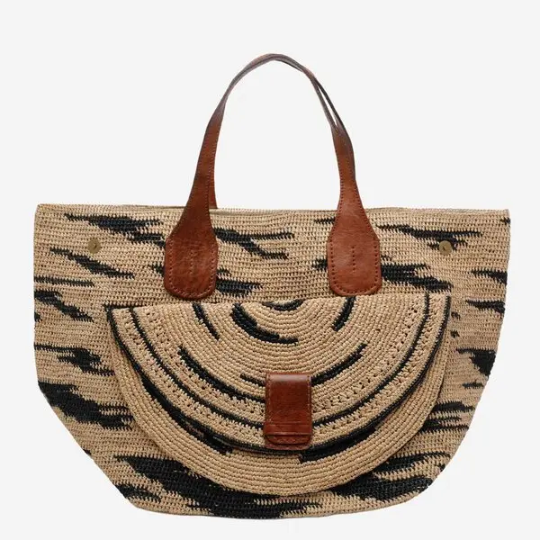 IBELIV Laza Ii Raffia Tote Bag - Red