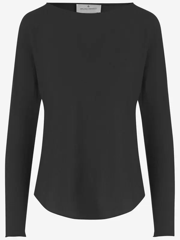 Bruno Manetti Linen And Cotton Sweater - Black