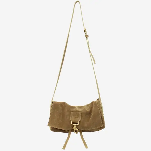 RADICA STUDIO Suede Shoulder Bag - Beige