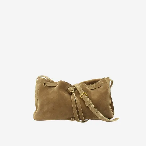RADICA STUDIO Suede Shoulder Bag - Beige