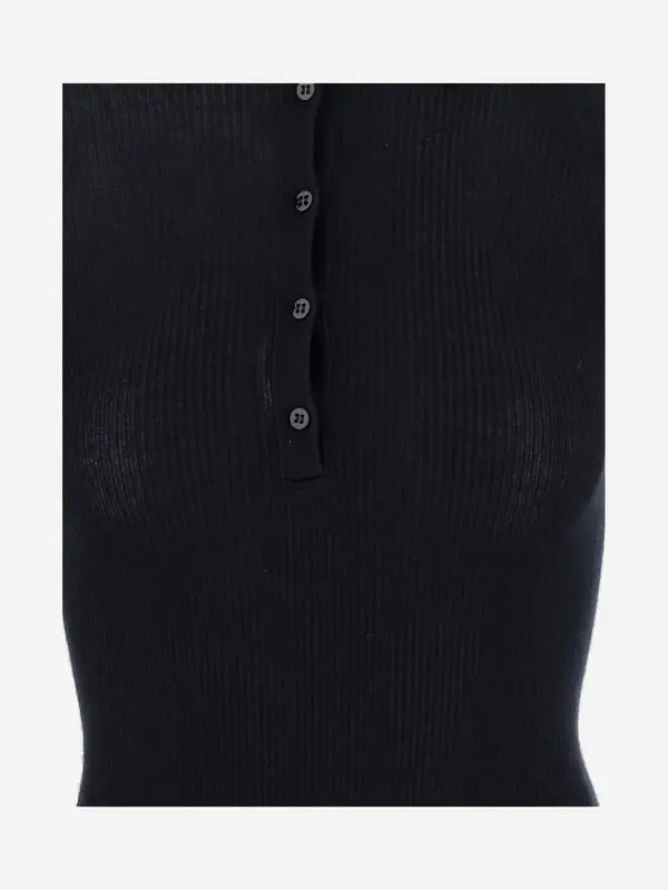 SA SU PHI Cashmere And Silk Knitted Polo Shirt