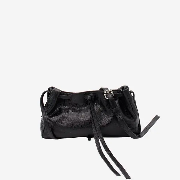 RADICA STUDIO Hammered Nappa Leather Bag - Black