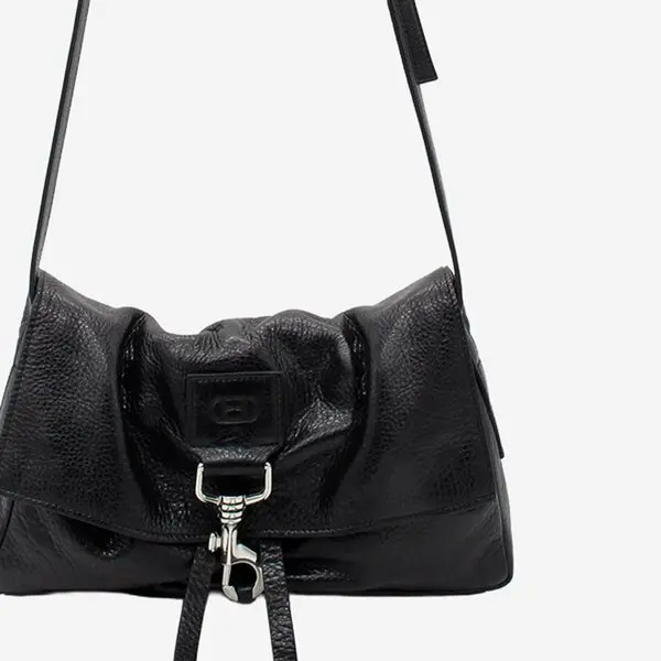 RADICA STUDIO Hammered Nappa Leather Bag - Black