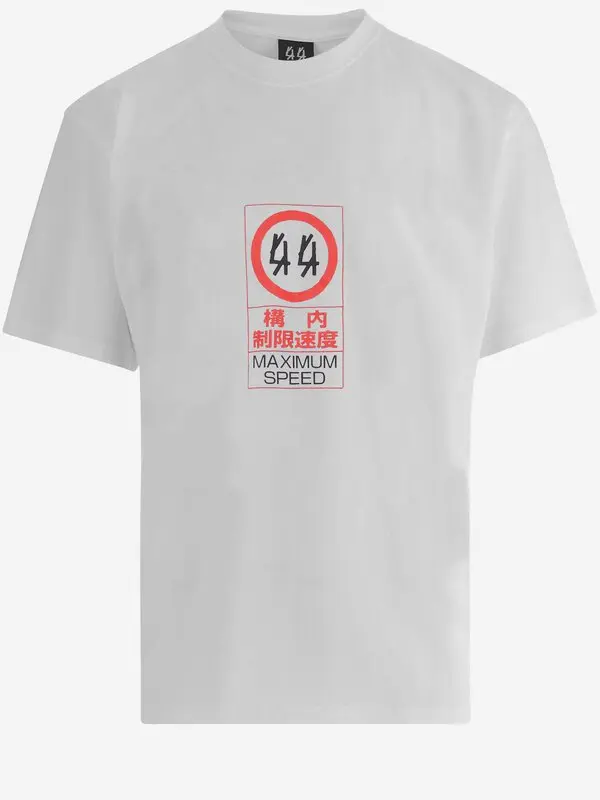44 LABEL GROUP Cotton T-shirt With Logo - White