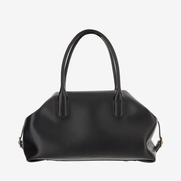 THEMOIRE Talia Vegan Fabric Tote - Black