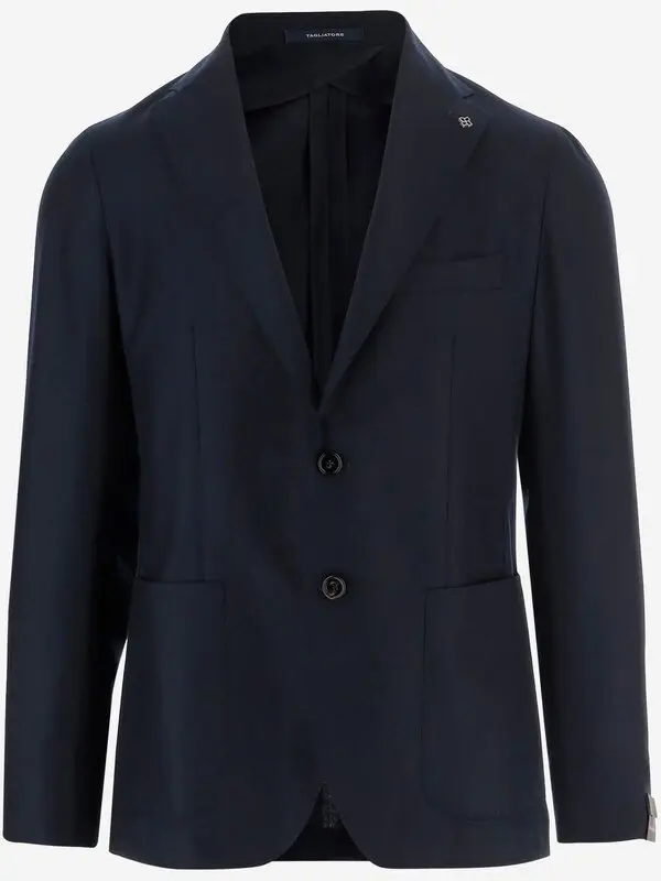 Tagliatore Single-breasted Cashmere Jacket - Blu