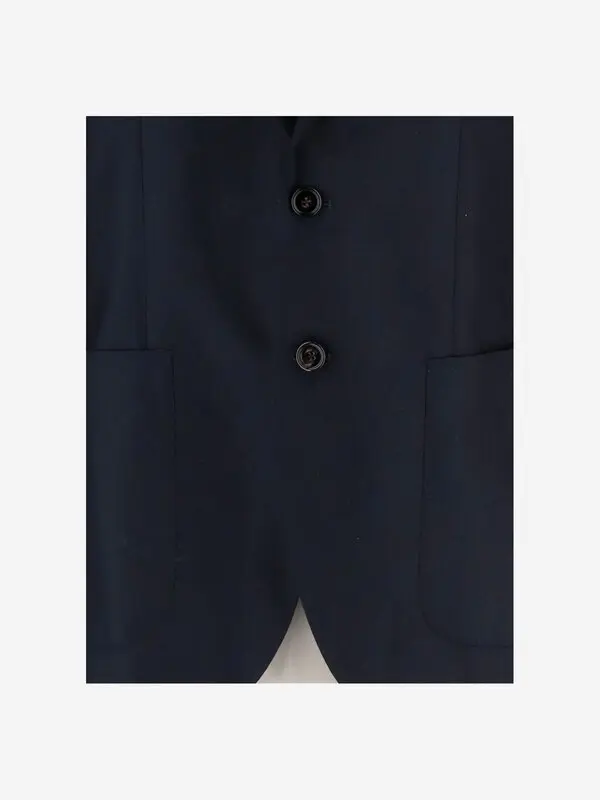 Tagliatore Single-breasted Cashmere Jacket - Blu