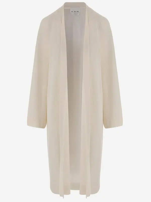 SA SU PHI Long Open Knit - Ivory
