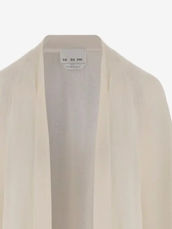 SA SU PHI Long Open Knit - Ivory