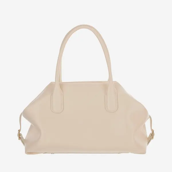 THEMOIRE Talia Vegan Fabric Bag - Ivory